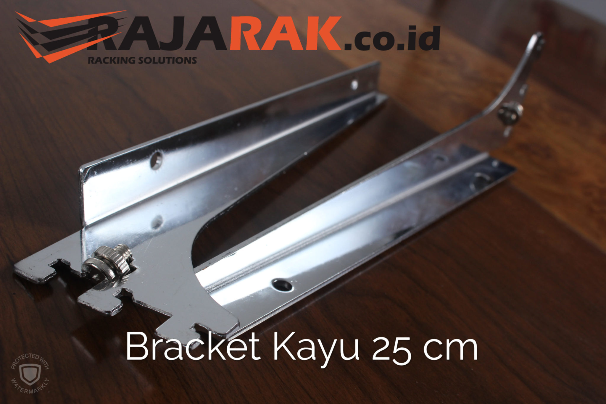 Daun Bracket Kayu 25 cm Tebal 3 mm – Rak Dinding – Rak Kayu