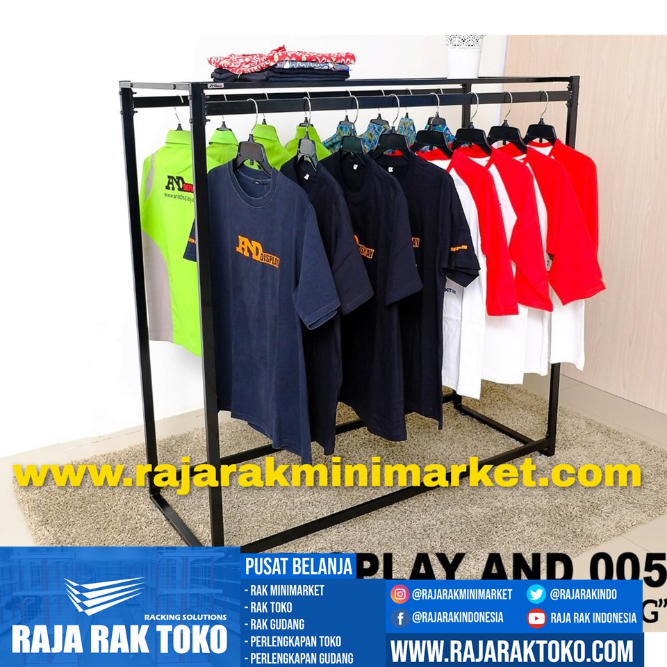 RAK GAWANG DISPLAY BAJU TIPE AND 005 – Rak Display Toko Pakaian Busana ...