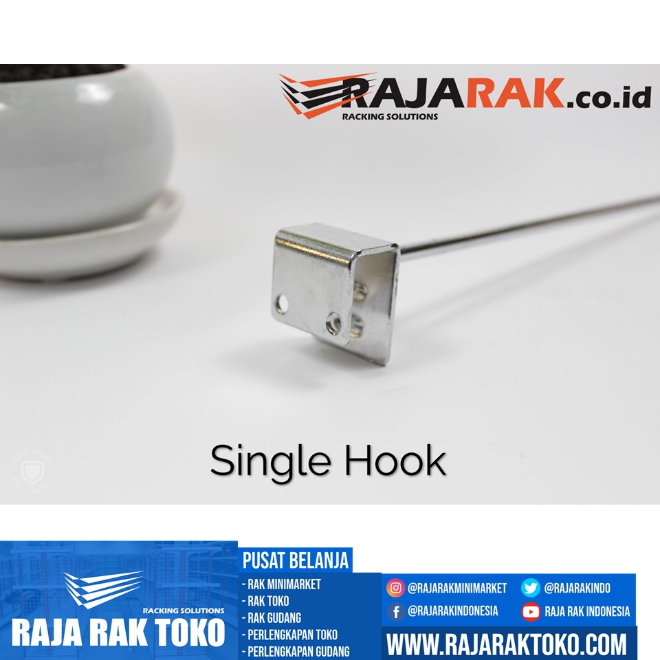 Single Hook 20 cm CHROME – Single Hook Pipa Kotak – Cantolan Kotak ...